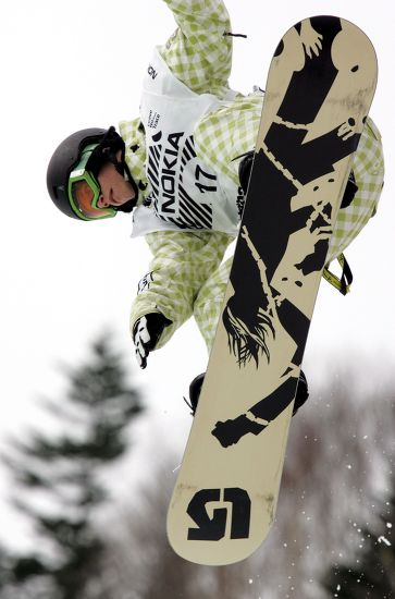 Canadian Snowboarder Jeff Batchelor Competes During Editorial Stock ...