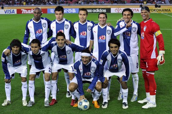 Mexicos Pachuca Starting Players Pose Prior Editorial Stock Photo ...