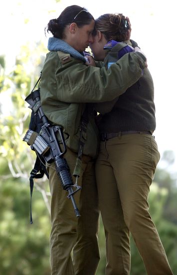 Female Israel Army Officers Golani Infantry Editorial Stock Photo ...
