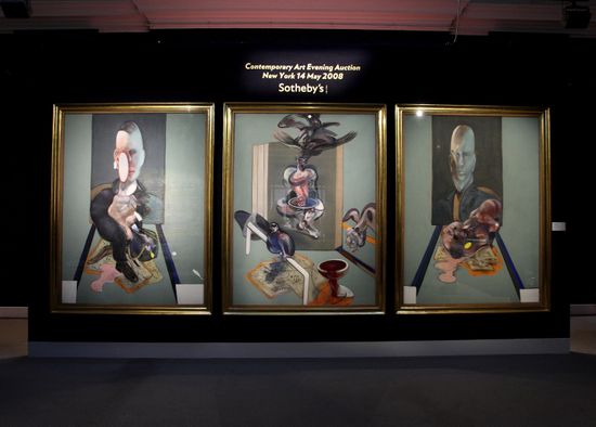 Francis Bacons Triptych 1976 Editorial Stock Photo - Stock Image ...