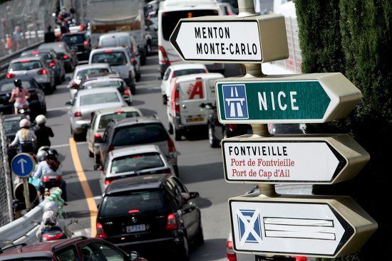 Cars Queue Traffic Jam On Start Editorial Stock Photo - Stock Image ...