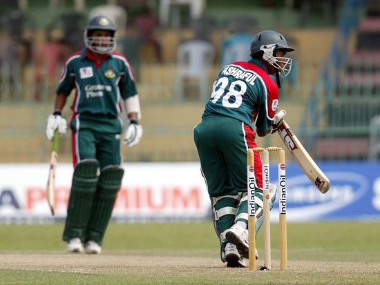 Bangladeshs Batman Mohammad Ashraful Plays Shoot Editorial Stock Photo ...