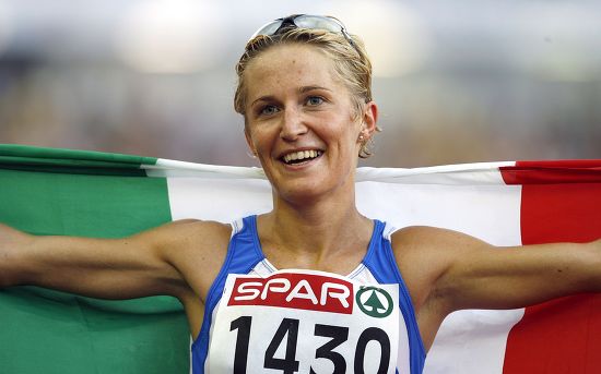 Italian Elisa Rigaudo Celebrates After Placing Editorial Stock Photo ...