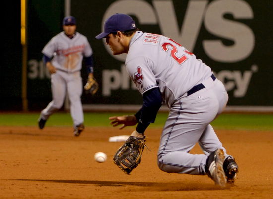 Cleveland Indians First Baseman Ryan Garko Editorial Stock Photo ...