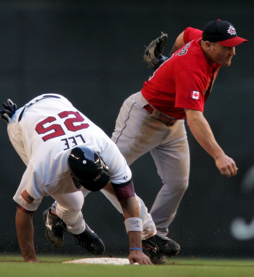 Canada Second Baseman Stubby Clapp Forces Editorial Stock Photo - Stock ...