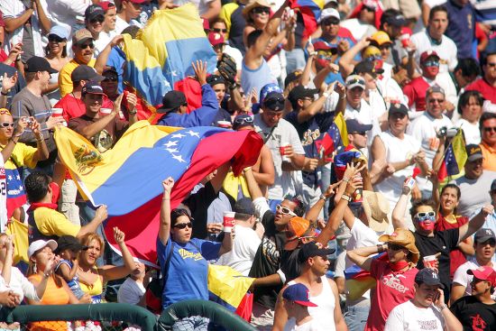 Venezuelan Fans Cheer Their National Team Editorial Stock Photo - Stock ...