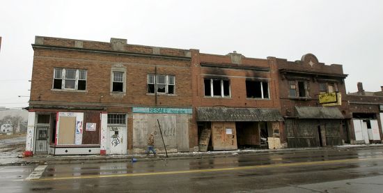 Abandoned Block On Chene Steet Detroit Editorial Stock Photo - Stock ...