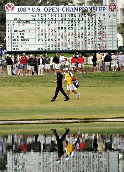 Stuart Appleby His Caddie Walk 18th Editorial Stock Photo - Stock Image ...