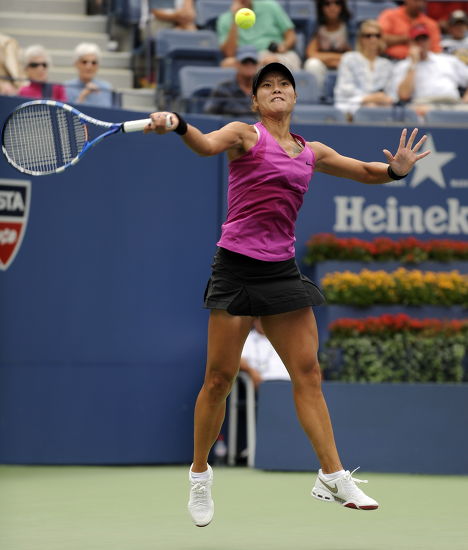 Na Li China Reaches Backhand Return Editorial Stock Photo - Stock Image ...