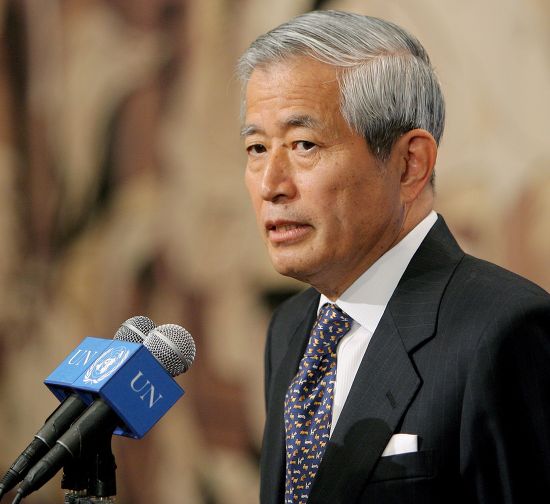 Yukio Takasu Japanese Ambassador United Nations Editorial Stock Photo ...