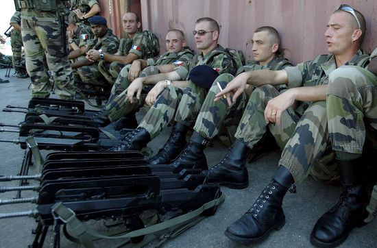 French U N Peacekeepers Wait French Editorial Stock Photo - Stock Image ...