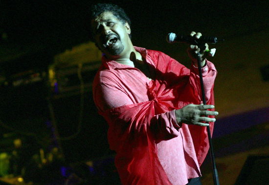 Algerian Rai Singer Cheb Khaled Performs - Foto de stock de contenido ...