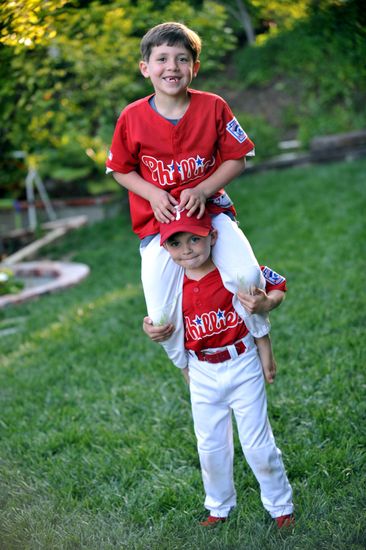 Model Released Two Boys Baseball Uniforms Editorial Stock Photo - Stock ...