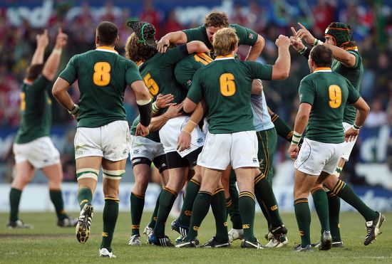 Springbok Rugby Team South Africa Celebrate Editorial Stock Photo ...
