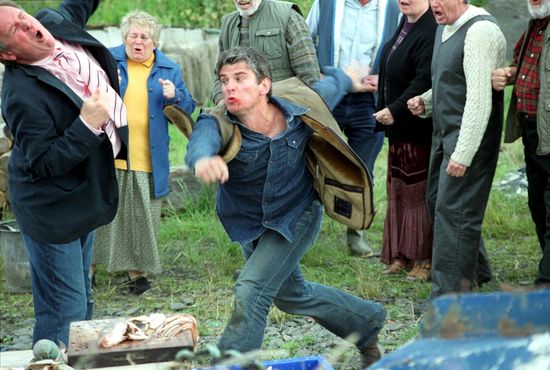 Distant Shores Tv Fight Scene Peter Editorial Stock Photo - Stock Image ...