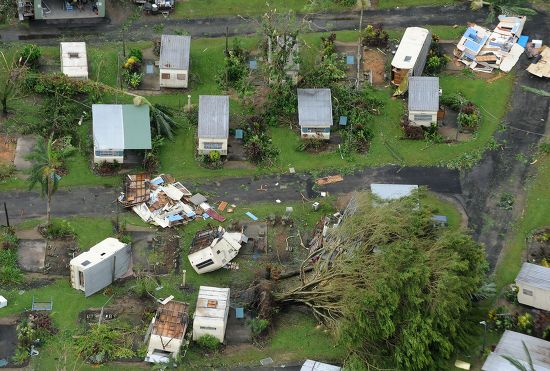 Aerial View Shows Homes Destroyed Caravan Editorial Stock Photo - Stock ...