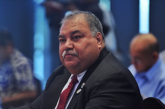 Nauru President Baron Waqa Attends Smaller Editorial Stock Photo ...