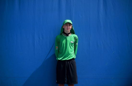 Australian Open Ball Boy During First Editorial Stock Photo - Stock ...