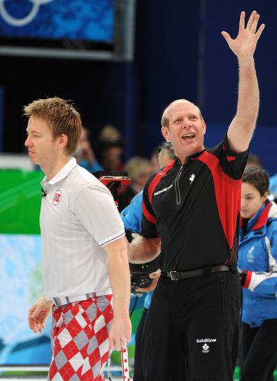 Canadas Kevin Martin R Celebrates His Editorial Stock Photo - Stock ...