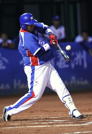 Lee Dae Ho South Korea Hitting Editorial Stock Photo - Stock Image ...