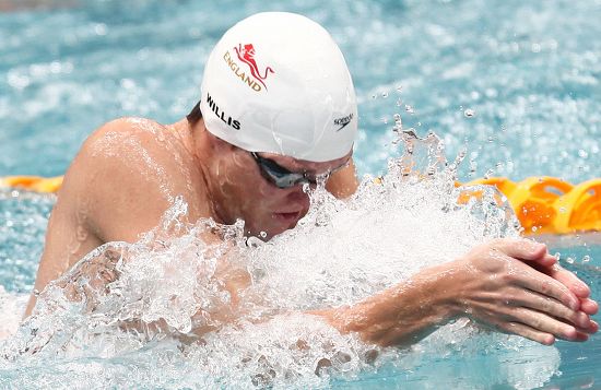 Englands Swimmer Stephen Willis Competes Mens Editorial Stock Photo ...