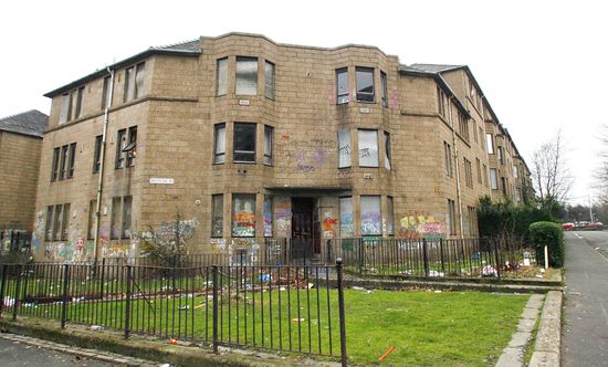 Piled Rubbish Graffiti Council Housing Estate Editorial Stock Photo ...