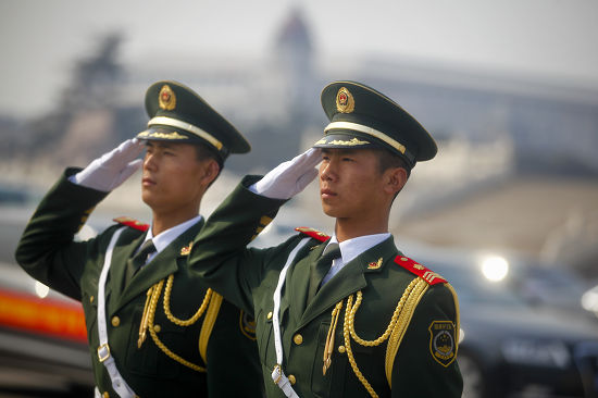 Members Pla Peoples Liberation Army Salute Editorial Stock Photo ...