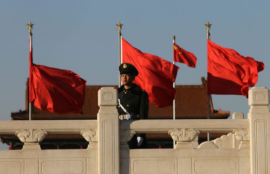 Officers Peoples Liberation Army Pla Stand Editorial Stock Photo ...