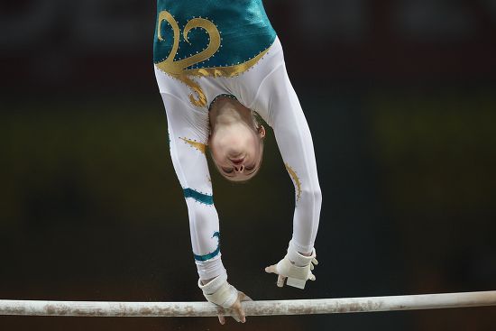 Australias Georgia Bonora Competes Beam During Editorial Stock Photo ...
