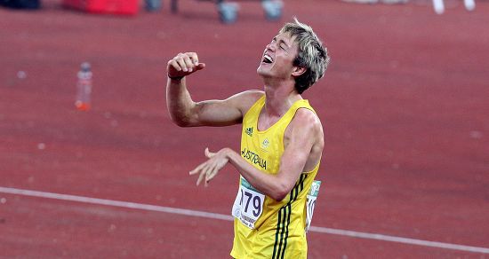 Australias Simon Patmore Celebrates Winning Gold Editorial Stock Photo ...
