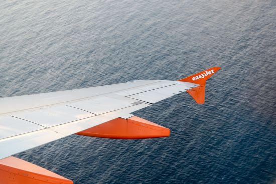 Wing Easyjet Airbus Over Sea Editorial Stock Photo - Stock Image ...