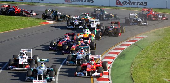 Formula One Racing Cars Action During Editorial Stock Photo - Stock ...
