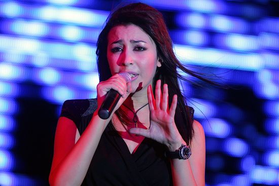 Moroccan Singer Jannat Performs On Stage Editorial Stock Photo - Stock ...