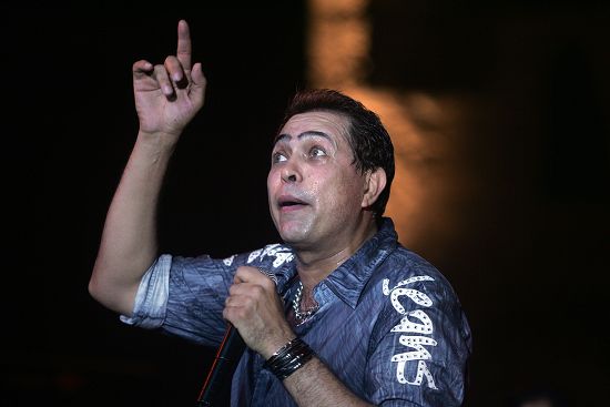Egyptian Folk Singer Hakim Performs On Editorial Stock Photo - Stock ...