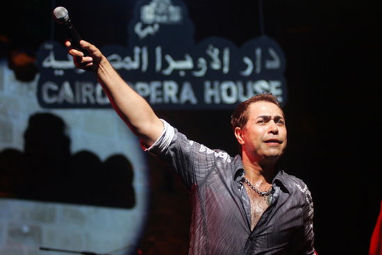 Egyptian Folk Singer Hakim Performs On Editorial Stock Photo - Stock ...