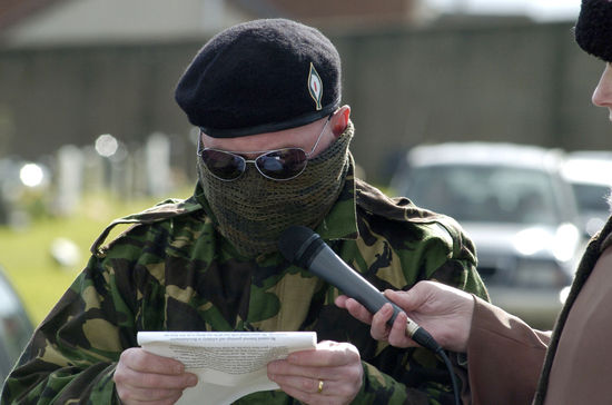 Member Dissident Real Ira Reading Statement Editorial Stock Photo ...