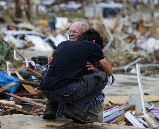 Bill Brewer L Gets Hug Neighbor Editorial Stock Photo - Stock Image ...