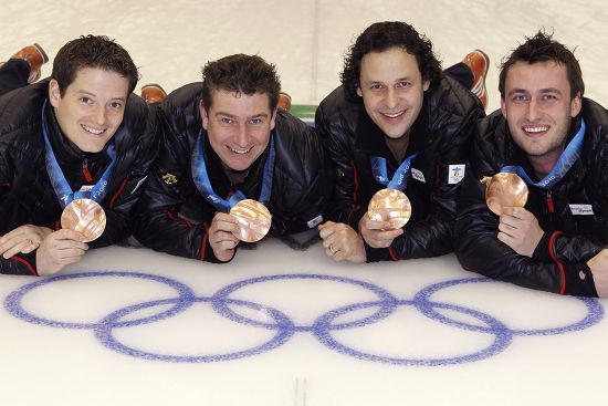 Switzerlands Mens Curling Team Left Simon Editorial Stock Photo - Stock ...
