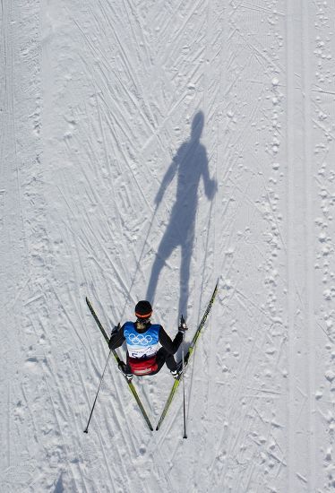 Shadow Cast Cross Country Athlete Training Editorial Stock Photo ...