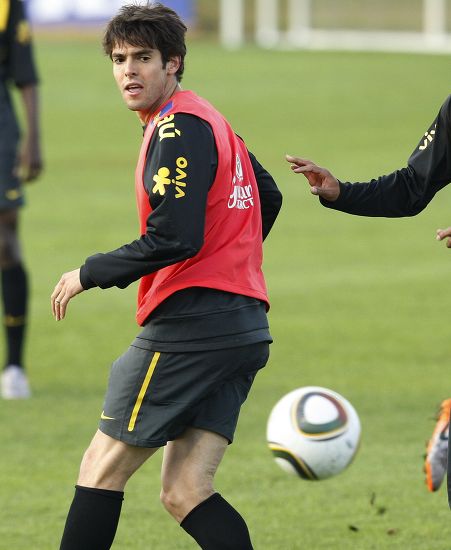 Brazils Kaka Action During Team Training Editorial Stock Photo - Stock ...