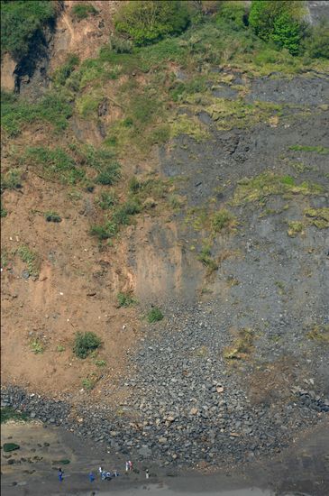 Huge Landslip East Lyme Regis On Editorial Stock Photo - Stock Image ...