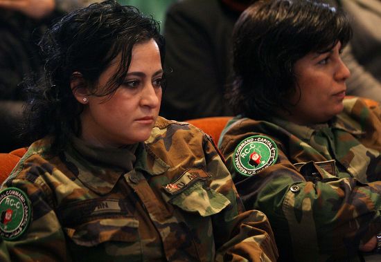 Female Turkish Soldiers Attend Ceremony Mark Editorial Stock Photo ...