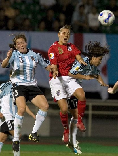Englands Fara Williams C Fights Ball Editorial Stock Photo - Stock ...