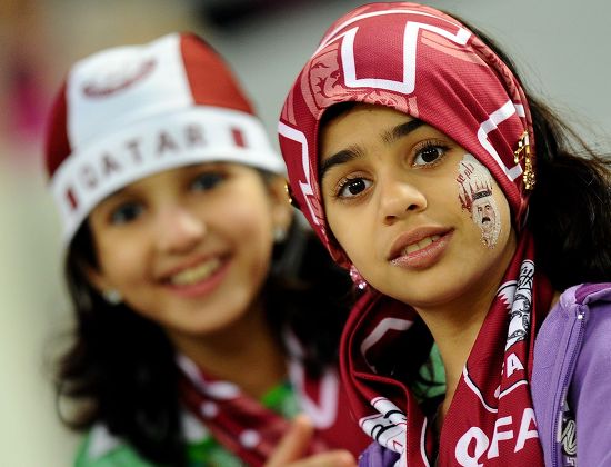 Qatari Fan Sticker Emir Qatar Hamad Editorial Stock Photo - Stock Image ...