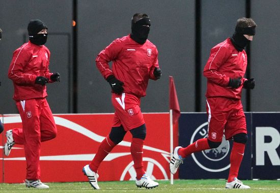 Fc Twente Soccer Team Players Have Editorial Stock Photo - Stock Image ...