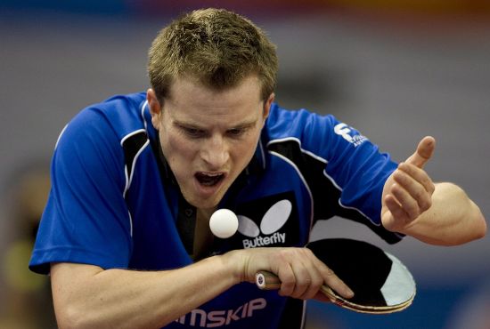 Denmarks Finn Tugwell Serves Against His Editorial Stock Photo - Stock ...