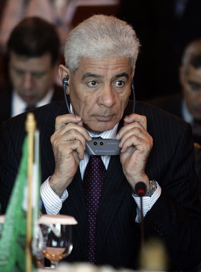 Libyan Foreign Minister Moussa Koussa Listen Editorial Stock Photo ...