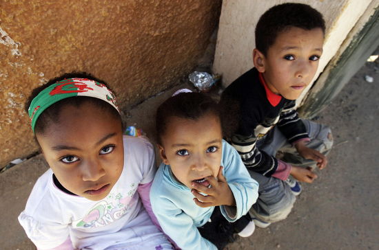 Algerian Children Pose Photographs Near Public Editorial Stock Photo ...