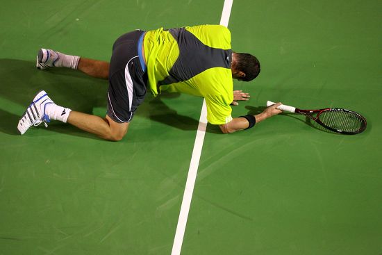 Russian Marat Safin Lies On Ground Editorial Stock Photo - Stock Image ...