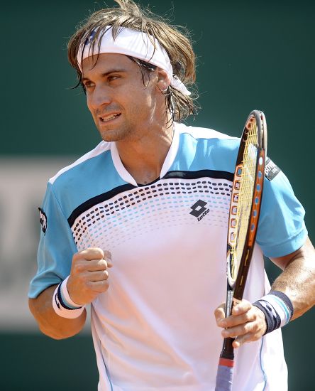David Ferrer Spain Celebrates After Winning Editorial Stock Photo ...